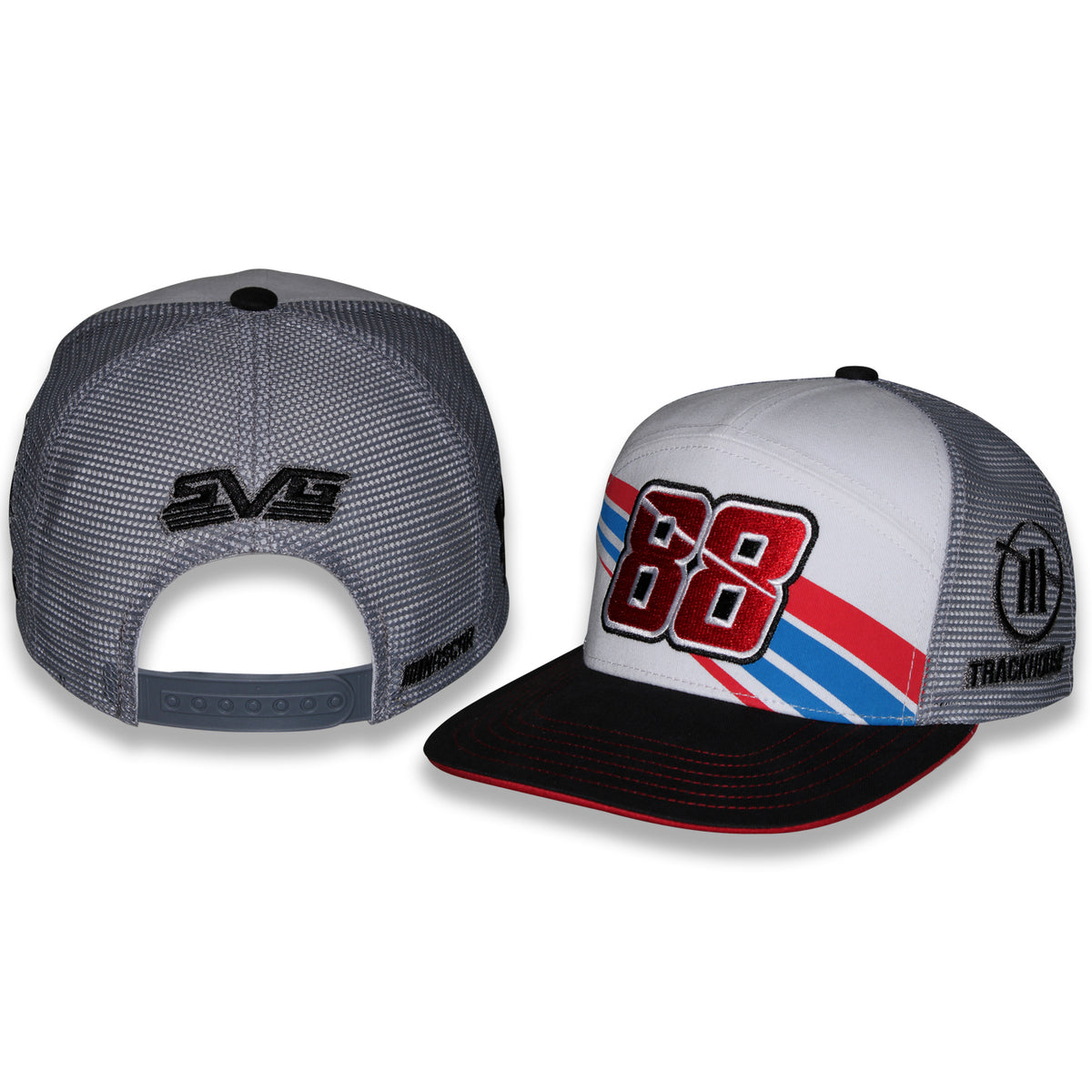 Shane Van Gisbergen #88 NASCAR 2025 Flat Bill #88 7-Panel Mesh Hat ...