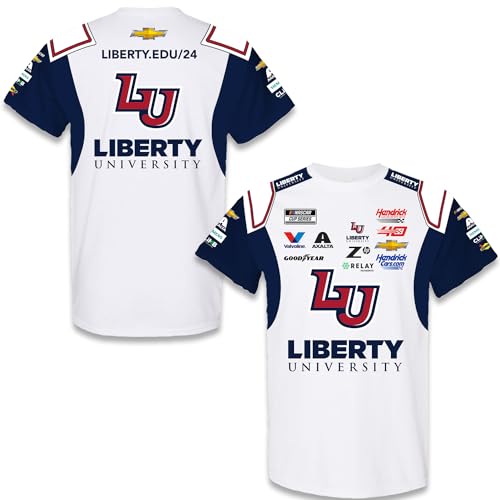 William Byron #24 NASCAR 2024 Liberty Racing Sublimated Pit Uniform Sh ...